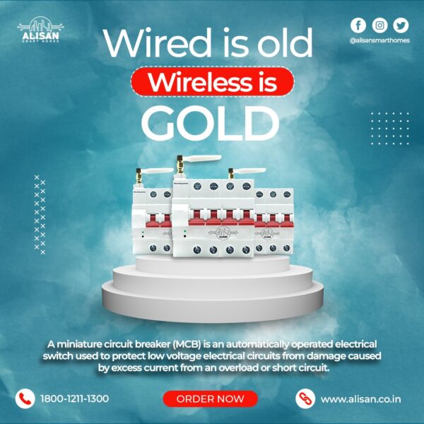 Smart MCB 100 Amp 4 Pole 3 Phase - Alisan Smart Home